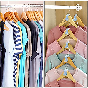 160PCS Clothes Hanger Connector Hooks Heavy Duty Hangers Cascading Hooks Hanger Extender Clips for Closet Space Savers and Organizers