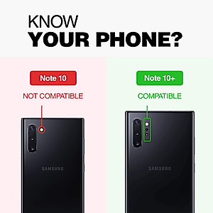 Encased Galaxy Note 10 Plus Belt Clip Case (2019 DuraClip) Ultra Slim Cover with Holster, Matte Black (Samsung Note 10+)