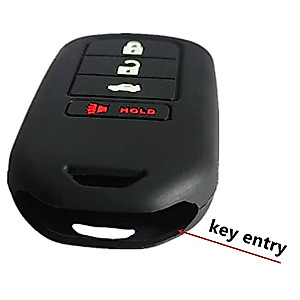Silicone Key Fob Case Key Cover Key Skin Protector fit for 2013-2021 Honda Accord CR-V HR-V CR-Z 4 Buttons