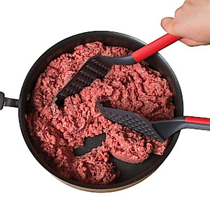 Casabella Skillet Slingers (Set of 2), Red/Grey