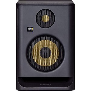 KRK ROKIT 5 G4 5" 2-Way Studio Monitor (Pair) Bundle with Mackie Big Knob Monitor Controller, 2x Pads 2x TRS-XLR Cable
