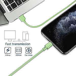 MFi Certified iPhone Charger, (Color) 5 Pack 10 FT Lightning Charging Cables USB Data Cord High Speed Cable Compatible with iPhone 13 12 11 XS XR X Pro Max Mini 8 7 6S 6 Plus 5S SE iPad iPod AirPods