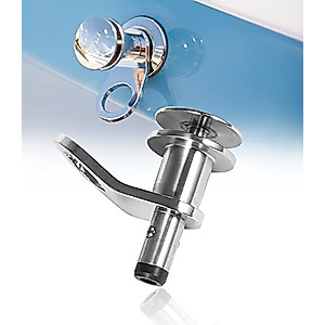 sixcow 3/8'' Quick Release Boat Fender Holder - Marine Stainless Steel Quick-Release Boat Fender Holder Mount Cleat Hook, Receiver Not Included