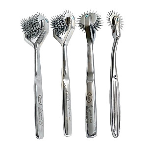 PREMIUM GERMAN SET OF 4 PCS DIAGNOSTIC NEUROLOGICAL WARTENBERG SENSORY PINWHEEL PIN WHEEL 1, 3, 5, 7 HEAD -A+ QUALITY
