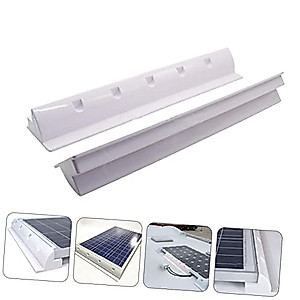 MUSISALY 2pcs Solar Panel Support White Stand Soundbar Bracket Plastic Stand Solar Panel Mounting Bracket Rv Solar Caravan Boat Solar Panel Rack Panel Bracket Abs Off The Roof