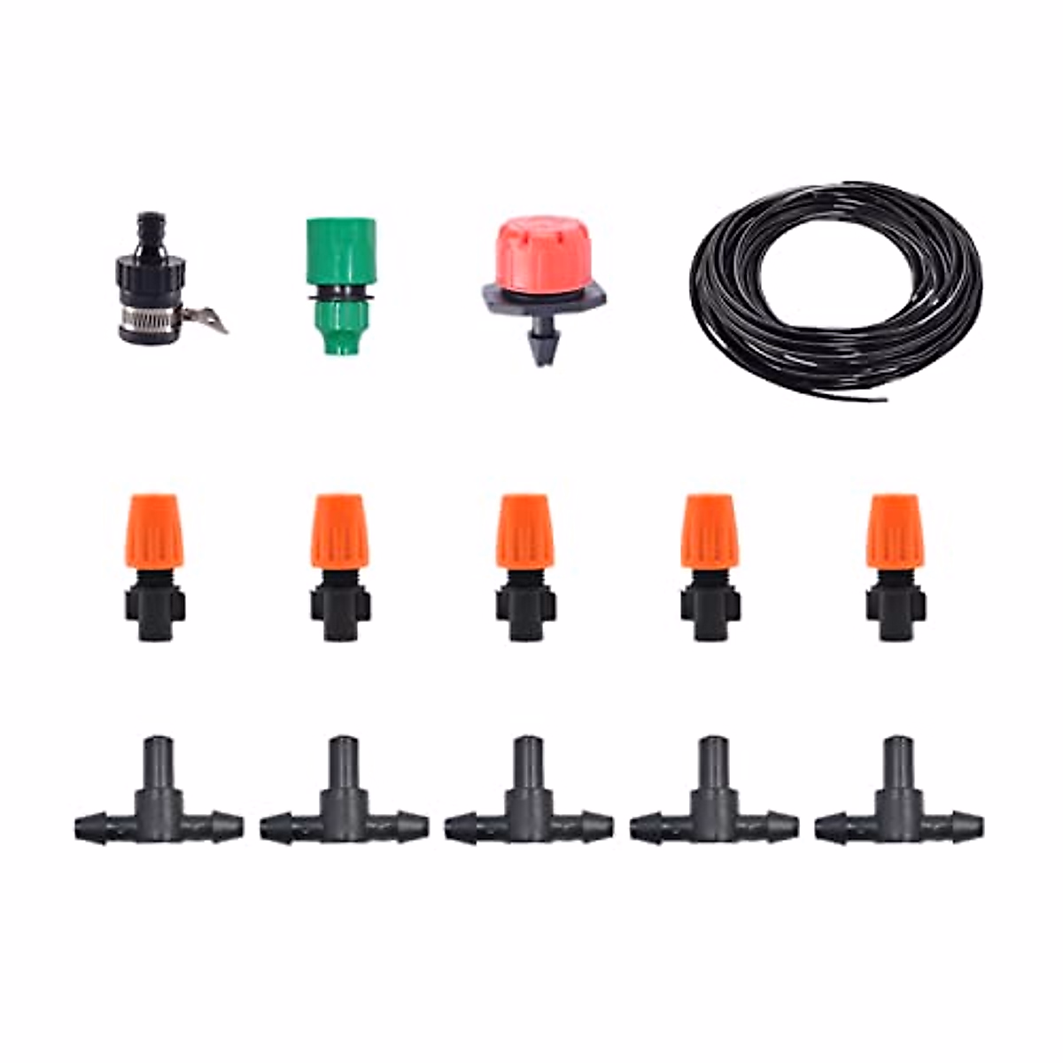 beertoy 1 Set Self-Priming Misting Cooling System Multifunction Watering Supplies for Gardening Lover Garden Planting Supplies Garden misting System