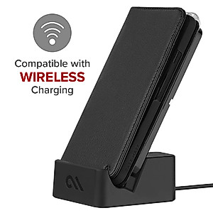 Case-Mate - Google Pixel 3 XL - LEATHER FOLIO WALLET - Black Leather