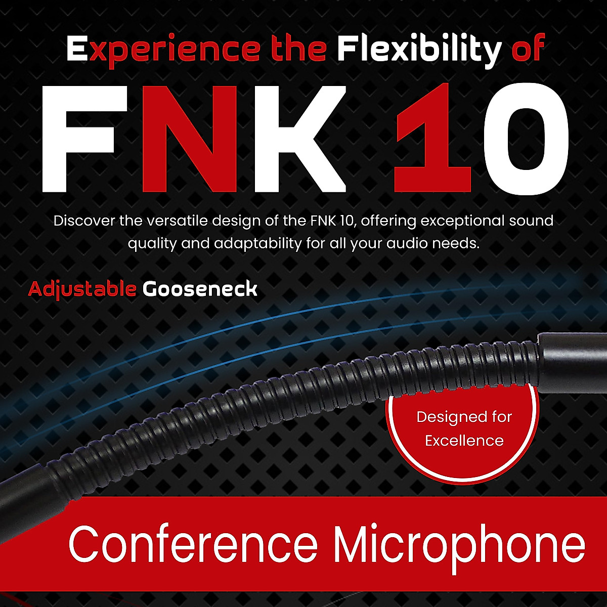 NOVIK NEO FNK 10 Cardioid Condenser Gooseneck Microphone, Directional