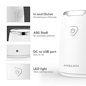 Fridge Odor Eliminator, Cat Litter Odor Eliminator, USB Rechargable Ozone Generator, Fridge Deodorizer, Car, Closet, Wardrobe, Better Than Baking Soda and Charcoal Bags, Air Freshener