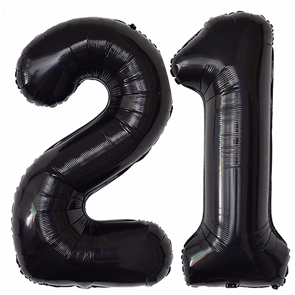21 Number Balloons Black Big Giant Jumbo Big Large 21 Foil Mylar Helium Number Balloons Black 21st Birthday Party Anniversary Events Decorations for Men