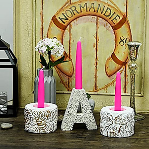 Zest Candle 12-Piece Hot Pink 6" Taper Candles, Count