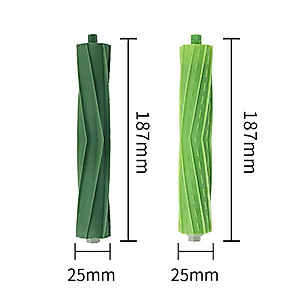 GEBDSM 2 Set Replacement Parts Roller Brushes Compatible for iRobot Roomba i, j&e Series i3(3150) i3+ j6 j6+(6550) j7(7150) j7+ j8 i2 i4 i6 i6+ i7 i7+ i8 i8+Plus E5 E6 E7 Vacuum Cleaner Accessories