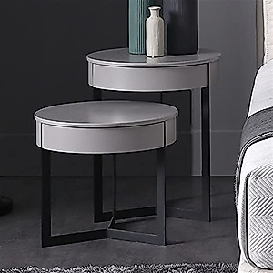 HIGOH Bedside Table Bedroom Bedside Cabinet, Locker, Bedside Cabinet, Drawer, Furniture, Living Room