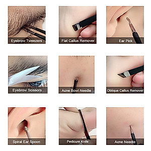 Manicure Set Professional Nail Clippers Kit Pedicure Care Tools- Stainless Steel Women Grooming Kit 18Pcs for Travel or Home (Pink)