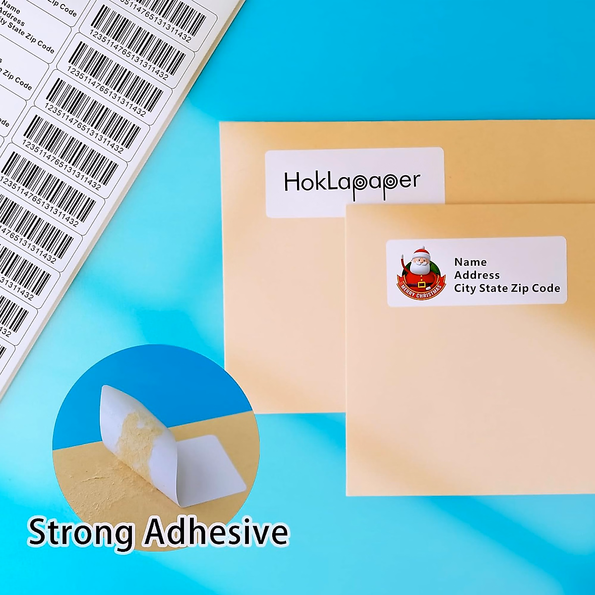 HokLapaper 1" x 2-5/8" Mailing Address Labels,15,000 Sticker Labels(500 Sheets),White Blank Labels for Laser/Inkjet Printer,Permanent Adhesive FBA Labels