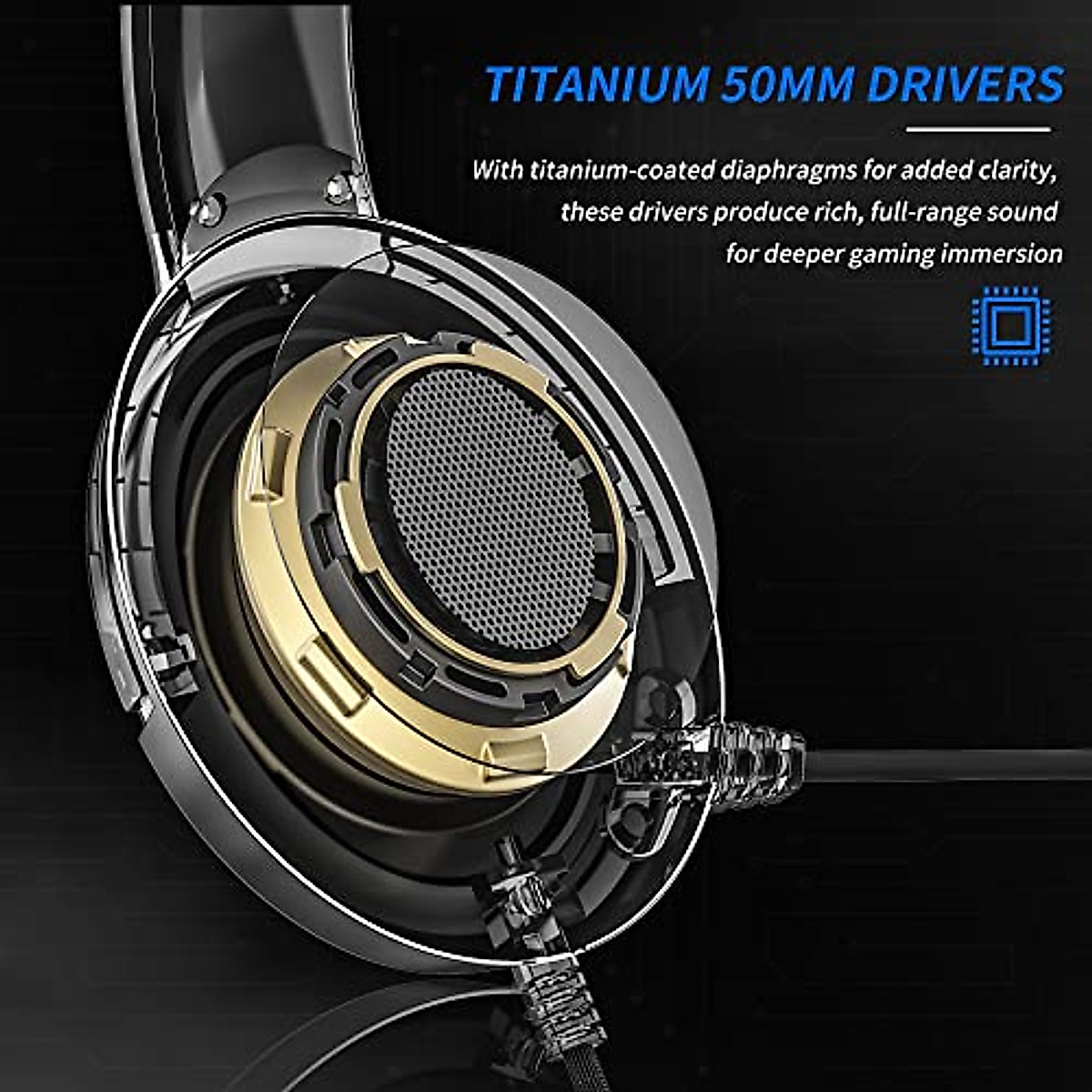 BINNUNE 2.4G/Bluetooth Wireless Gaming Headset with Microphone for PS4 PS5 Playstation 4 5, 40 Hours Playtime, PC USB Gamer Headphones with Mic for Laptop Computer Black/Red