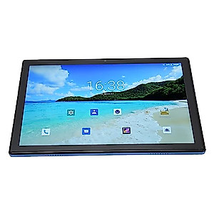 HEEPDD Tablet PC Clear Dual Speakers 10.1 Inch Tablet Blue 8 Core CPU Fast Charging Night Reading Mode 2 in 1 Entertainment for Android 12 (US Plug)