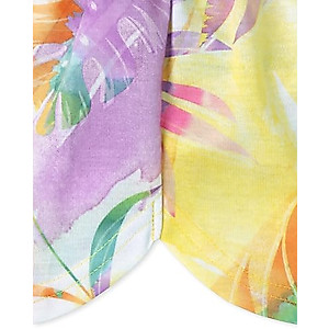 The Children's Place girls The Children's Place Shorts Pajama Set, Tropical, Small US