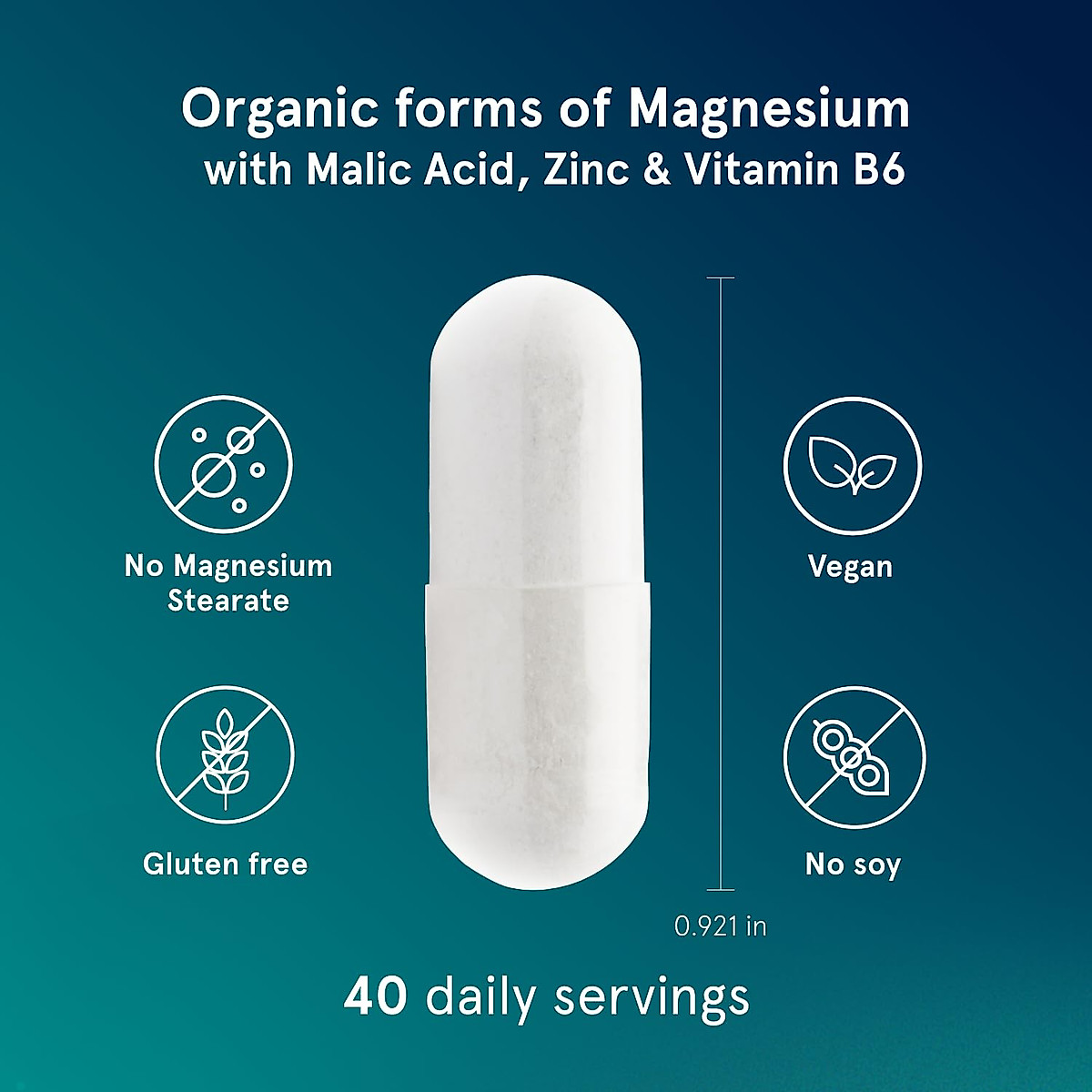 Puori Organic Magnesium Zinc Supplement - 300mg - 120 Vegan Capsules - High Absorption M3 Complex for Sleep, Immune Support, Energy, Muscle Recovery, Relaxation & Leg Cramps - Zinc & Vitamin B6