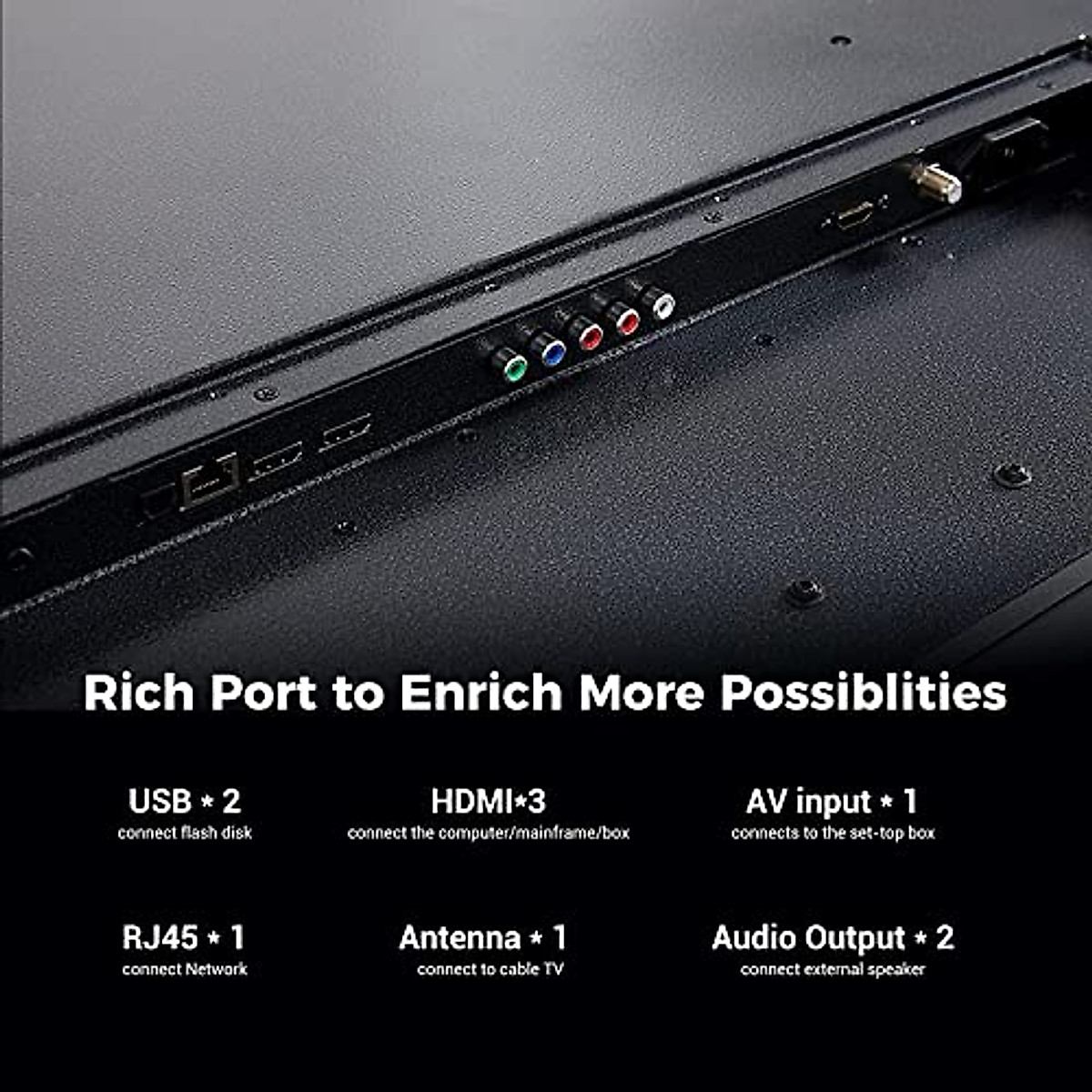 SYLVOX Outdoor TV, 55 inch Smart Outside TV 2000nits for Full Sun, Waterproof Outdoor Television,Built-in APP Store Voice Assistant and Chromecast(Pool Pro Series,2023)