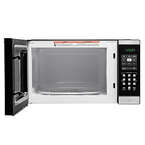 Danby DBMW0925BBS 0.9 cu. ft Countertop Microwave, Black and Stainless Steel