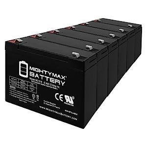 Mighty Max Battery 6V 12AH F2 SLA Replacement Battery for Dual Lite 0120800-6 Pack