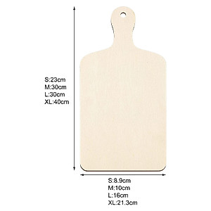 Wood Cutting Board Chopping Board, All-Purpose Wooden Meat Fruit Paddle Shaped Cutting Board Kitchen Supplies Wooden M