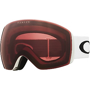 Oakley mens Flight Deck, Matte White w/Prizm Dark Grey , Large