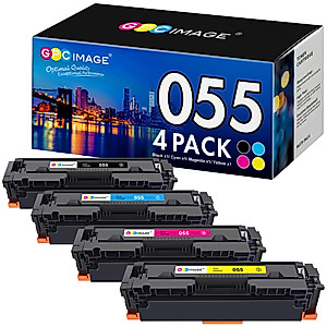 GPC Image Compatible Toner Cartridge Replacement for Canon 055 055H CRG 055 055H to use with Color imageCLASS MF741Cdw MF743Cdw MF745Cdw MF746Cdw LBP664Cdw Printer (Black,Cyan,Magenta,Yellow)