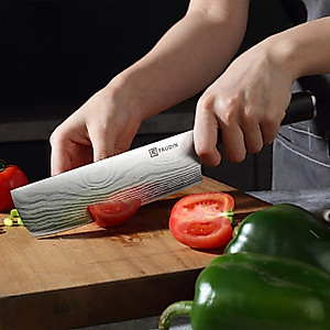 PAUDIN Nakiri Knife and Kitchen Utility Knife