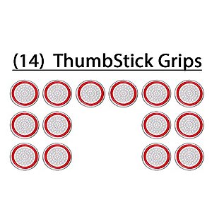 7 Pairs 14 Pcs Silicone Cap Joystick Thumb Grip Protect Cover for Ps3 Ps4 Ps5 Xbox 360 Xbox One Xbox Series X Wii U NSwitch Pro Controllers Game Controllers