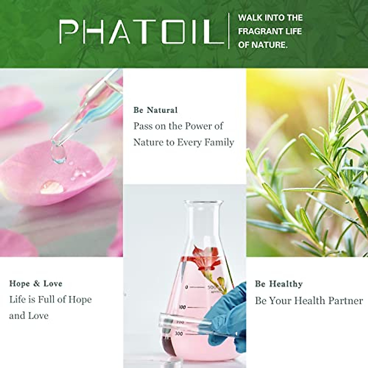 Oregano 3.38fl.oz Essential Oil, PHATOIL Pure Aromatherapy Oils for Diffuser, Humidifier, Relax, for Skin Care, Massage, Hair Growth, Soap, Candle, Bath Bombs Making(100ml)