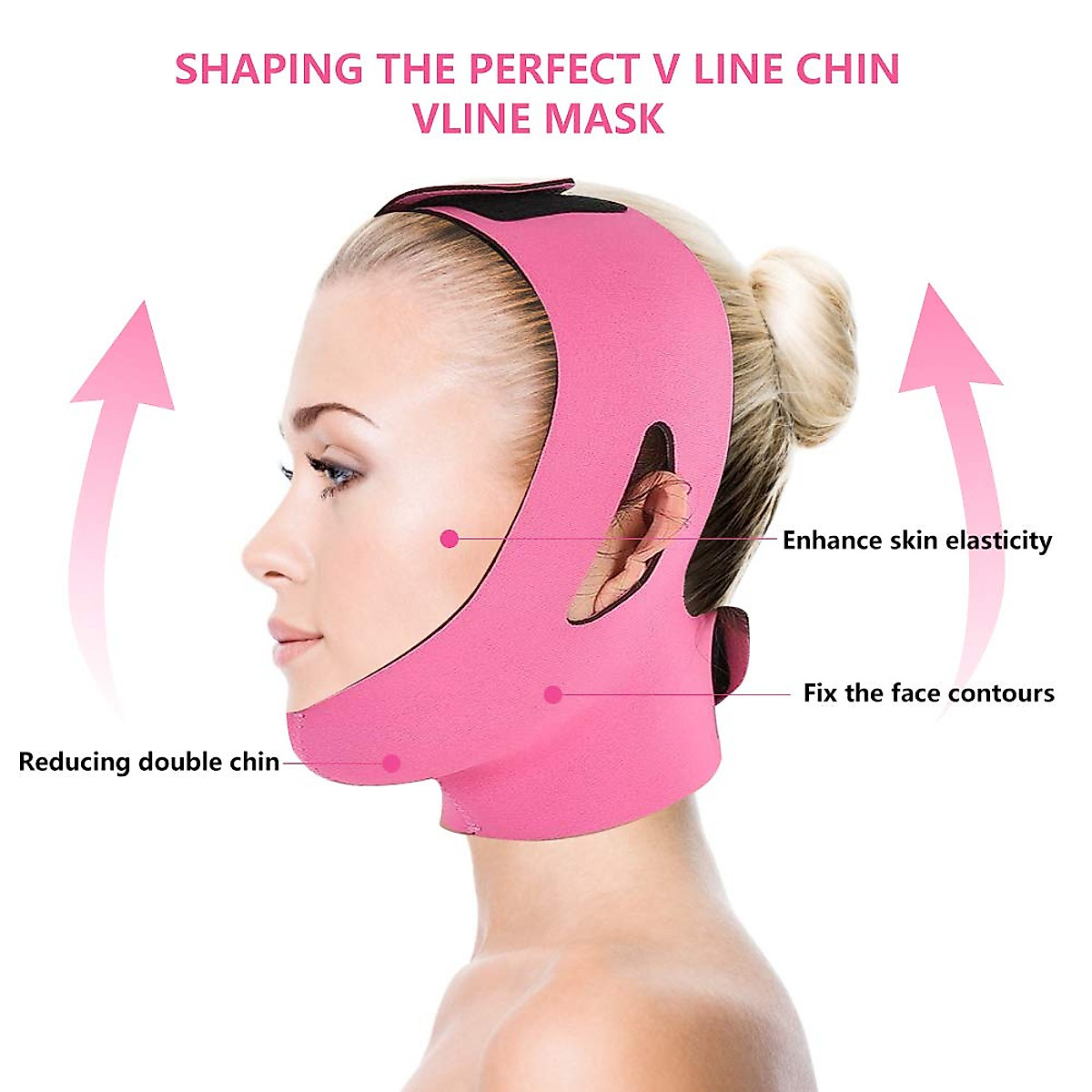Face Slimming Belt, Bandage Belt Mask Face- Double Chin Skin Strap for Women Ideal Gift