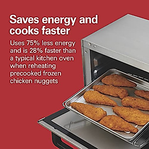 Hamilton Beach Countertop Toaster Oven & Pizza Maker Large 4-Slice Capacity, Stainless Steel (31401)