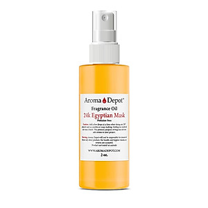 2 oz. 24K Egyptian Musk Body Spray Fragrance/Body Fragrance Oil, Pure Uncut. Add a Few drops to your Aromatherapy Diffuser.