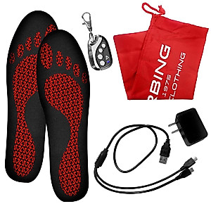 Gerbing Rechargeable Heated Insoles with Remote Control – Battery Powered Boot Shoe Insole Foot Warmers for Winter Hunting Fishing Camping Hiking – Works 8 Hours on Single Charge, Heats up to 140F