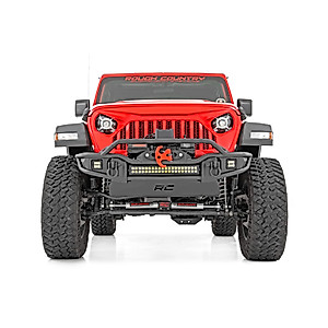 Rough Country Tubular Front Bumper for 07-24 Jeep Gladiator JT/JK & JL - 10647