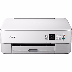 Canon PIXMA TS5320 All in One Wireless Printer, Scanner, Copier with AirPrint, White, Works with Alexa