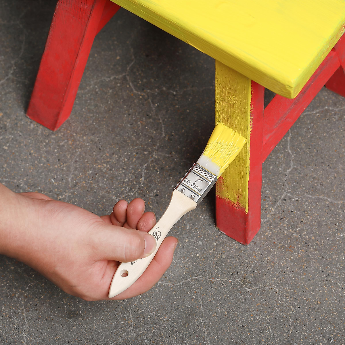 Bates- Chip Paint Brushes, 6 Pack, 1", 2", 3", Synthetic Bristles Painting Brushes, Paint Brushes Set, Chip Brush, Painting Brush, Wood Stain Brush Set, Chip Paint Brushes for Paint, Chip Brushes