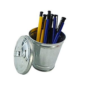 AITING Mini Trash can & Iron Garbage can Pencil Cup Holder 2pcs (Green)