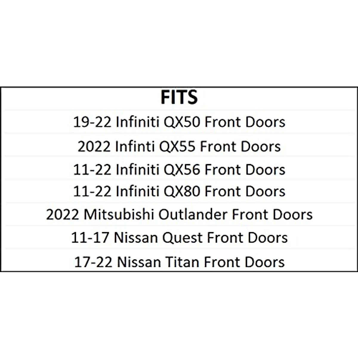 MJM Car Speaker Adapters Speaker Adapter Spacer Rings Fits 2016-2019 Nissan Titan Front Doors - SAK140_55-1 Pair