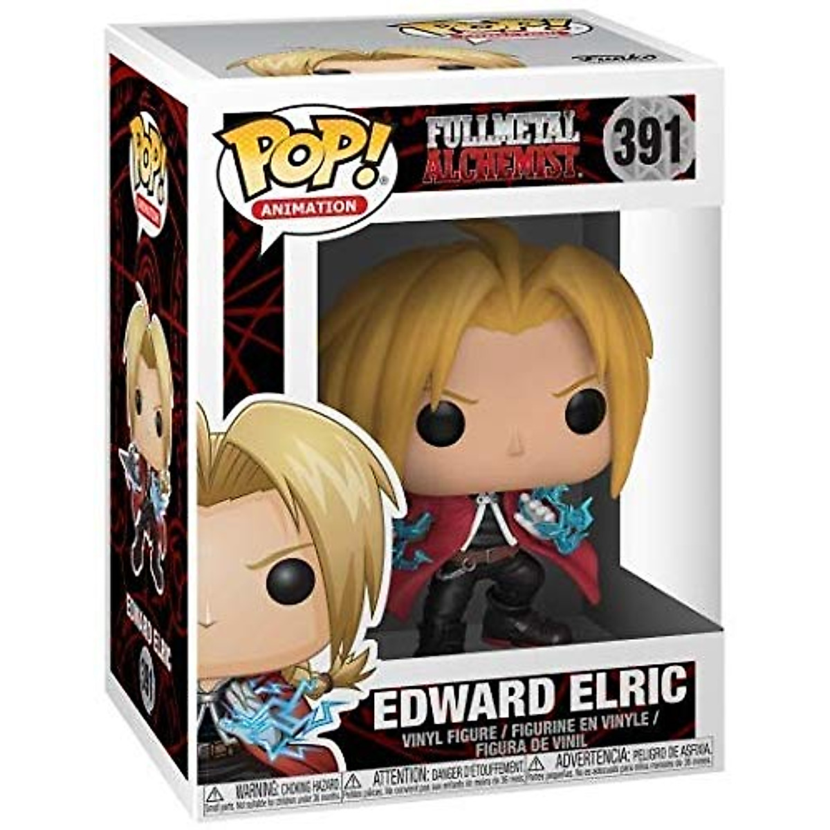 Funko POP Full Metal Alchemist - Edward Elric Pop! Vinyl Figure (Bundled with Compatible Pop Box Protector Case), Multicolor, 3.75 inches