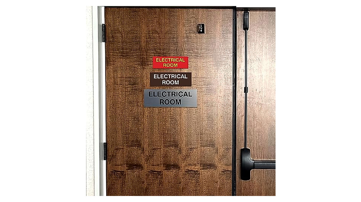 Basic Electrical Room Sign - Durable & Functional Design