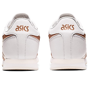 ASICS Women's Tiger Runner Sportstyle Shoes, 8, Cream/Dried Leaf Green