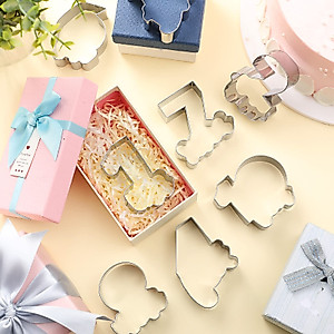 10 Pieces Numbers Cookie Cutters Number Shapes Vintage Cookie Cutter Birthday Number Cookie Mould for Home Kitchen Baking Biscuit Birthday Baby Shower Party Supplies