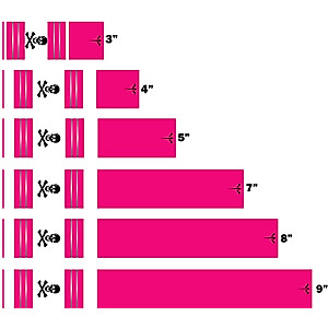 White Water Archery Non-Laminated Pink Skull Crossbones Jolly Roger Traditional Arrow Wraps 15 Pc Choose Length Width (9, 1.12)