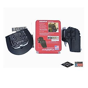 BLACKHAWK Serpa CQC Concealment Holster for Glock 19/23/32/36, Right Hand, Black
