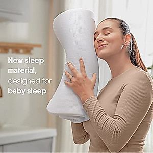 BabyBond Baby Bassinet, 3 in 1 Bassinet Bedside Sleeper with Soft Mattress and Sheet, 6 Height Adjustable Cosleeper Bedside Crib, 4-Sided Mesh Bedside Bassinet for Baby