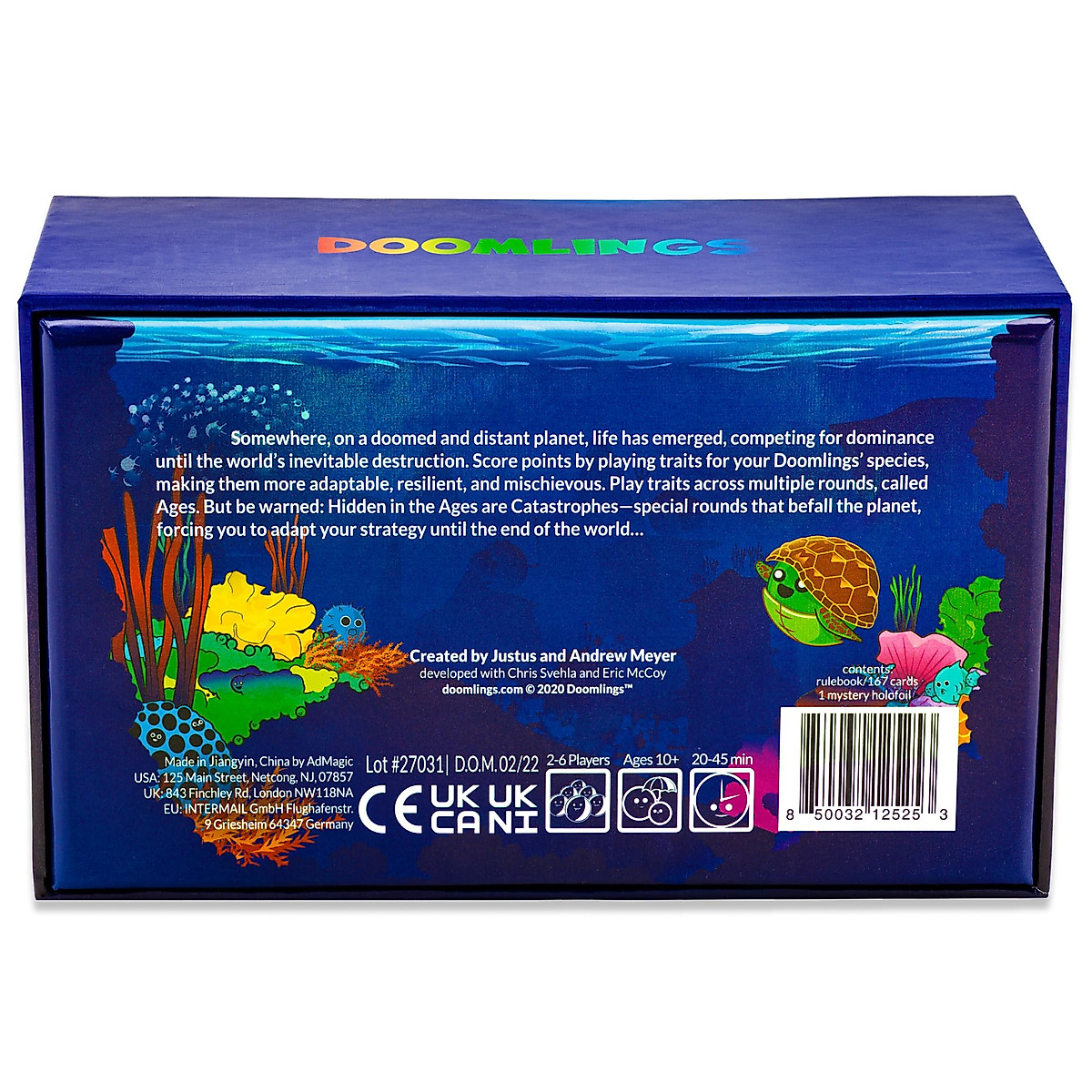 Doomlings Classic Card Game (Lightning Edition) Fun Family Card Game for Adults Teens & Kids for Game Night & Travel Game | 2-6 Players, Ages 10+