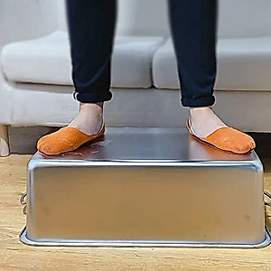 AYENCI Cat Toilet, Stainless Steel Litter Box Super Big Cat Toilet King Size Giant Cat Sand Box Kitten Special Anti-Splash Huge (Color : 60X40X20)